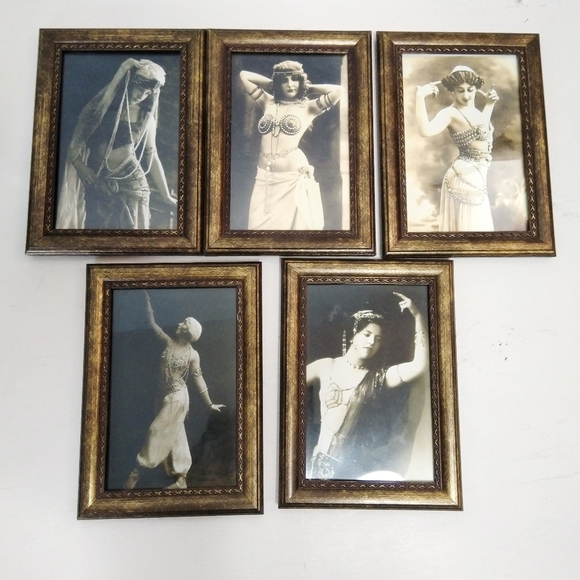 Wall Decor | Five Frames With Images Vintage Fin De Siecle Look | Poshmark